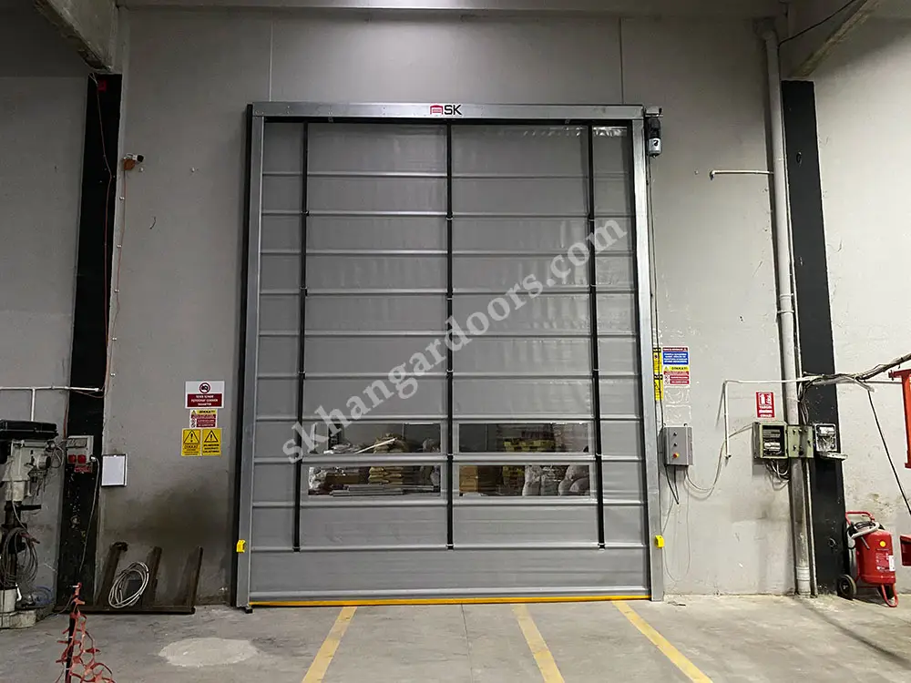 High-Speed PVC Folding Door, Industrial PVC Fabric Doors