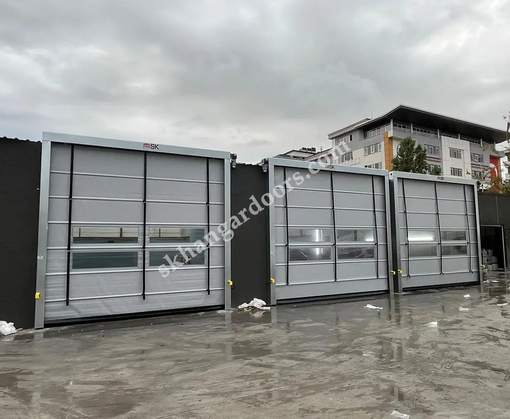 High-Speed PVC Folding Door, Industrial PVC Fabric Doors